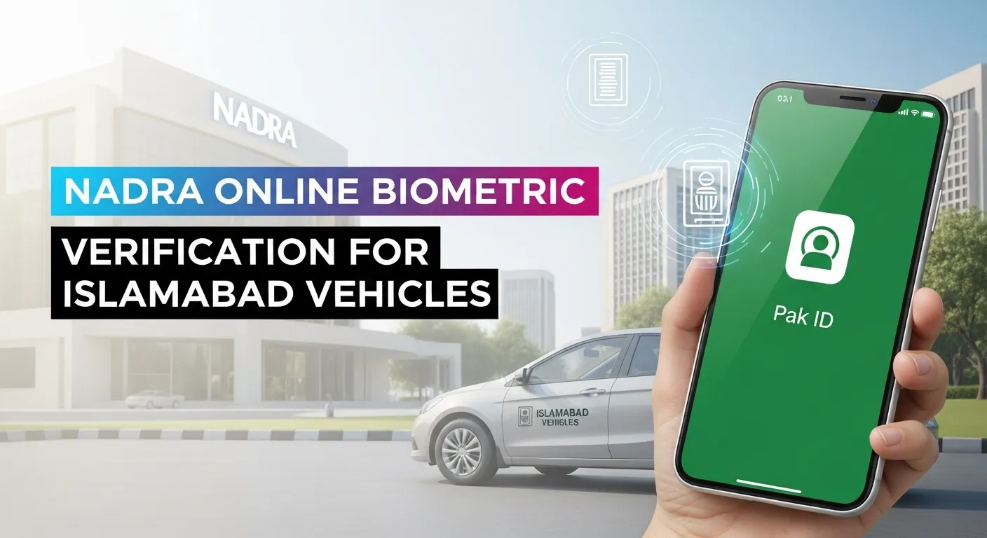 NADRA Online Biometric Verification for Islamabad Cars